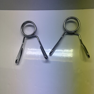 FMTX Barbell Olympic 2-Inch Spring Clip 2" Dumbbell Collars - One Pair ...