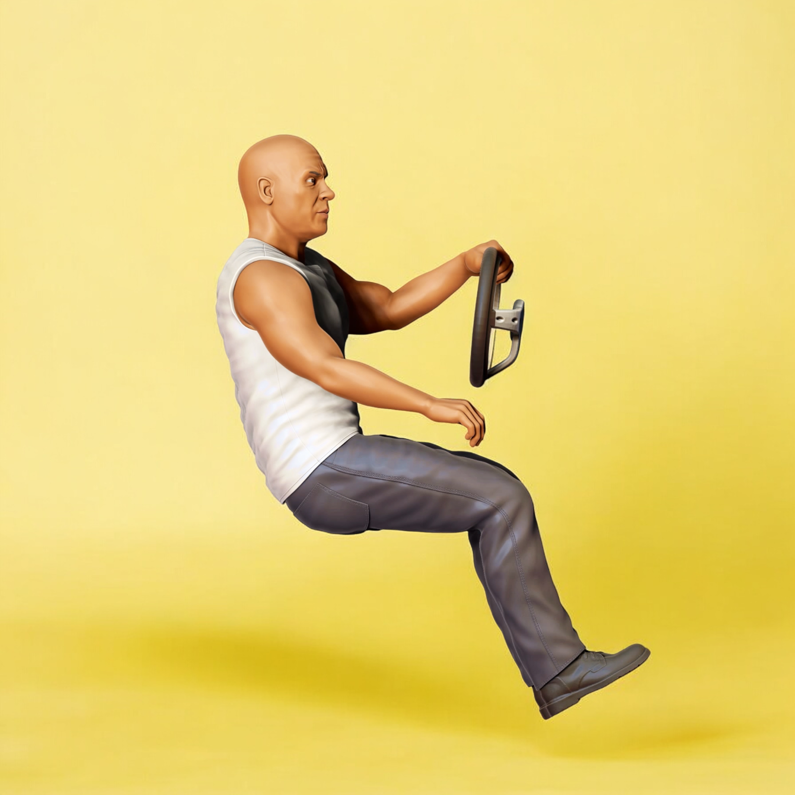 Fast and Furious Resin 3d printed Domonic Toretto Driving Model Car ...