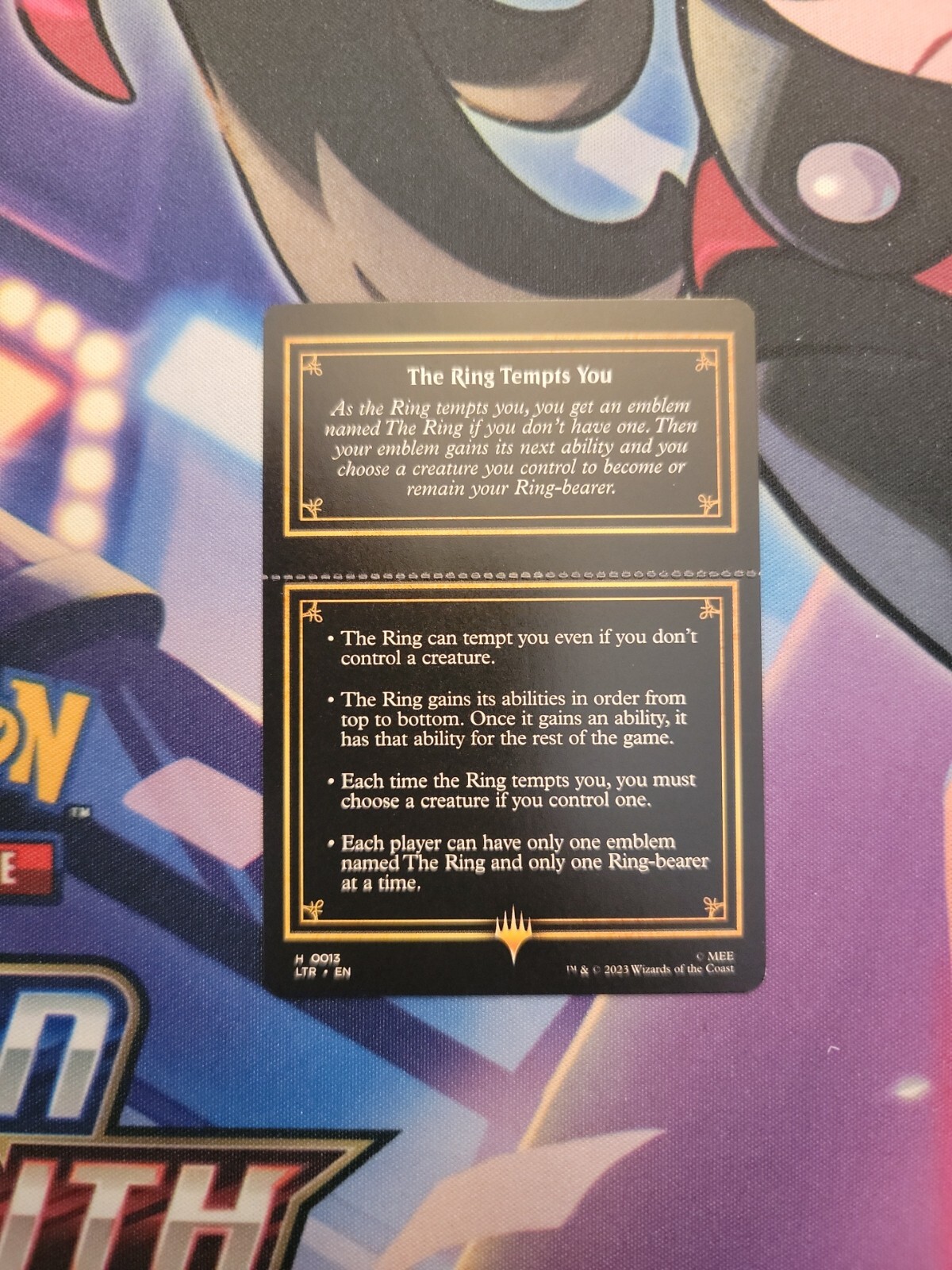 MTG The Ring // The Ring Tempts You Helper Card The Lord of the Rings ...