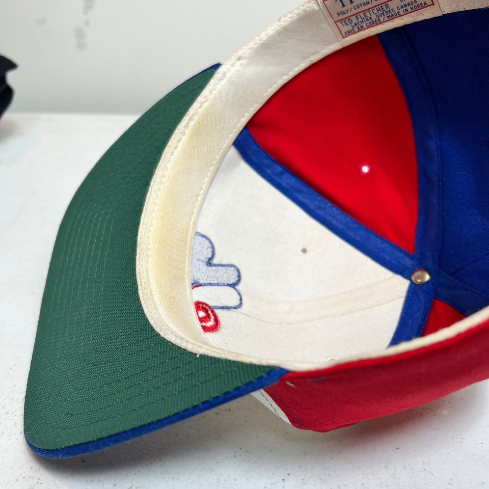 Vintage Montreal Expos Pinwheel Snapback Hat MLB Baseball Ted Fletcher ...