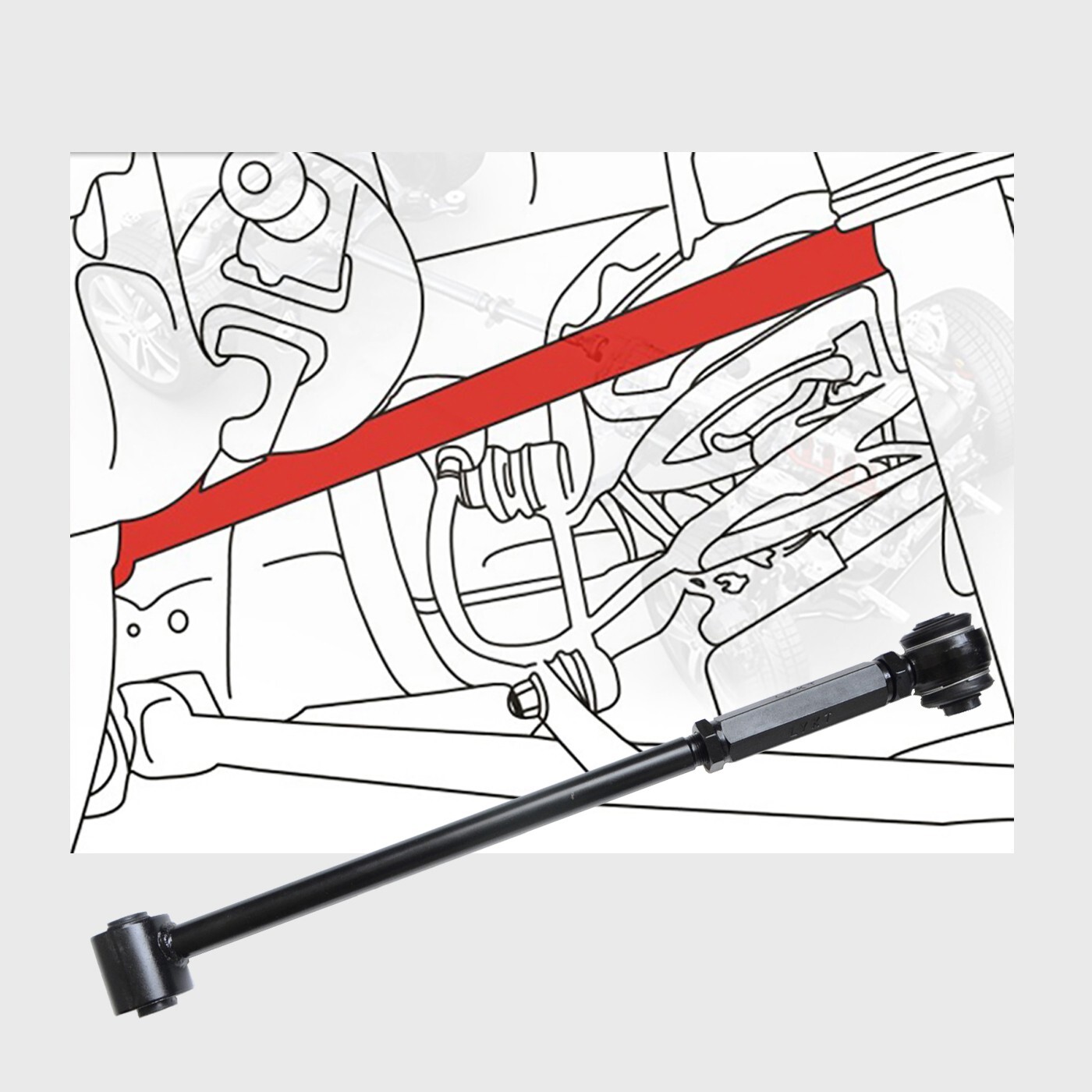 2pcs Alignment Rear Camber Kit Adjustable Upper Control Arms For Toyota ...