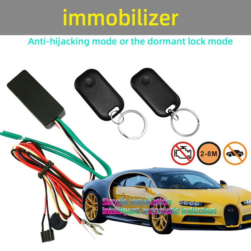 RFID 2.4GHZ Car Immobilizer Engine Lock Anti-theft Immobilizer Auto ...