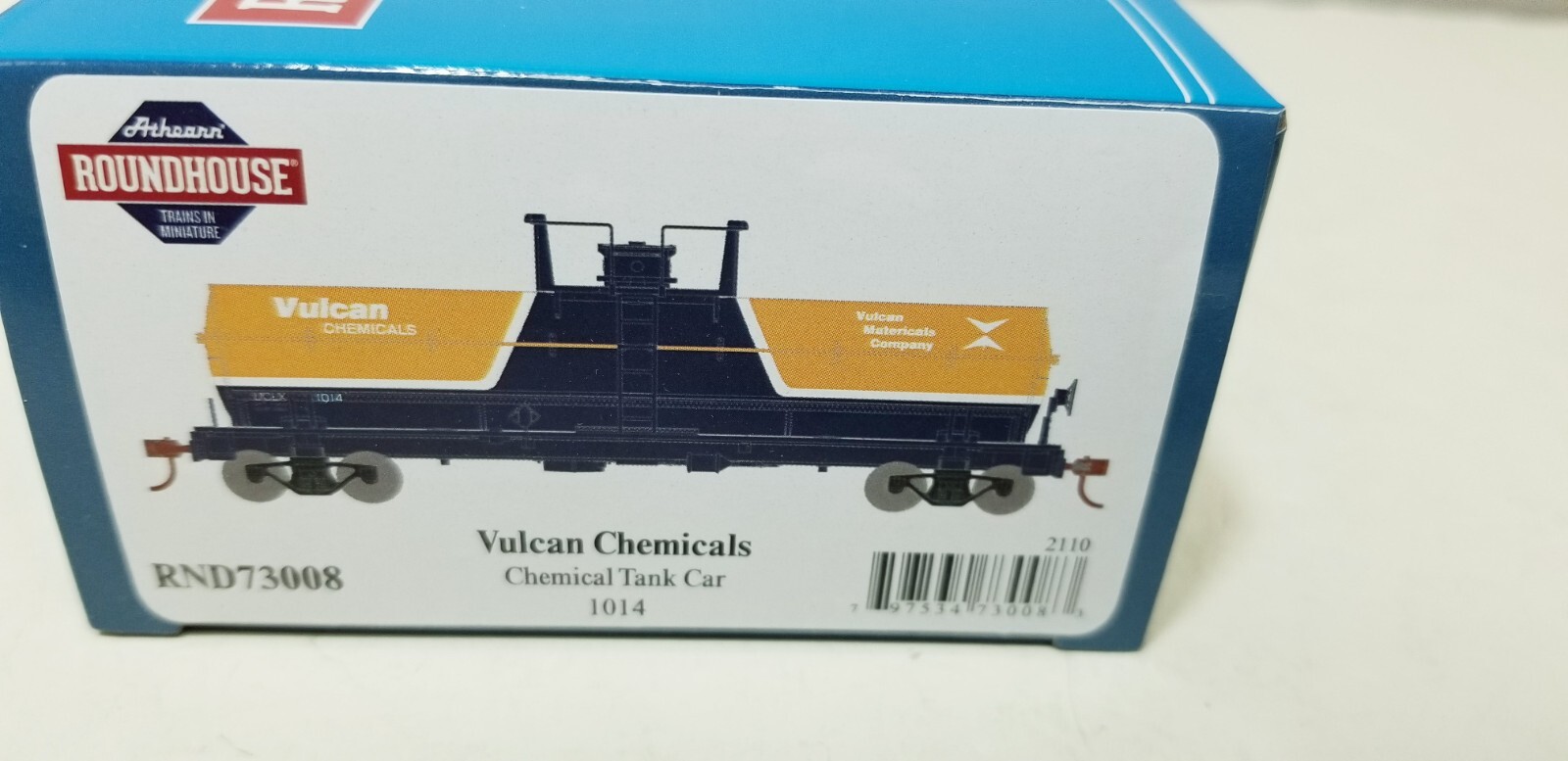 Vulcan Chemical Railroad 40' SD Chemical Tank 1014 Roundhouse 73008 HO ...