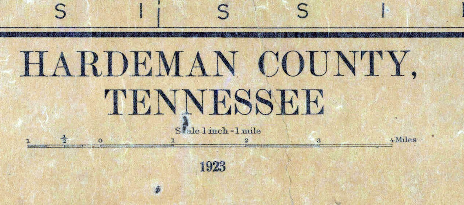 1923 Map of Hardeman County Tennessee | eBay