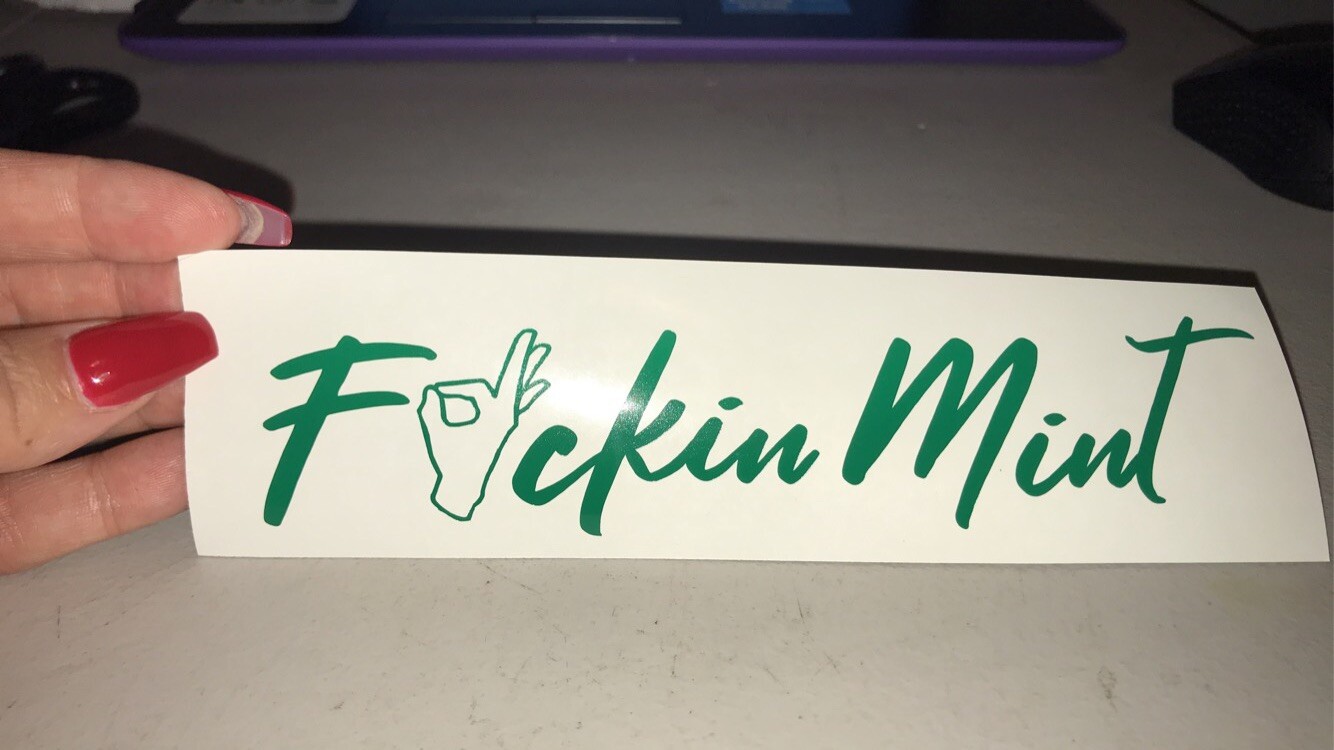 JDM DECALS STICKERS HAND CIRCLE MINT Fuckin Mint, Specify Color | eBay