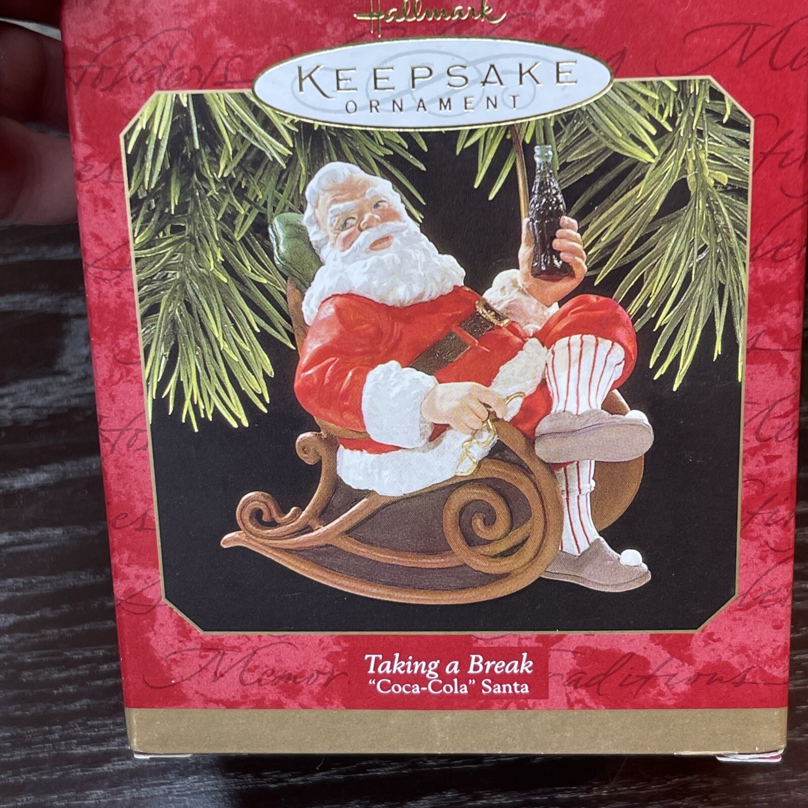 HALLMARK KEEPSAKE ORNAMENT COCA COLA SANTA TAKING A BREAK 1997 | eBay