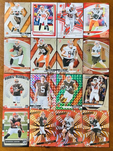 2025 Cleveland Browns LOT 16 CARDS -10 RC Shedeur Gabriel PURPLE ...