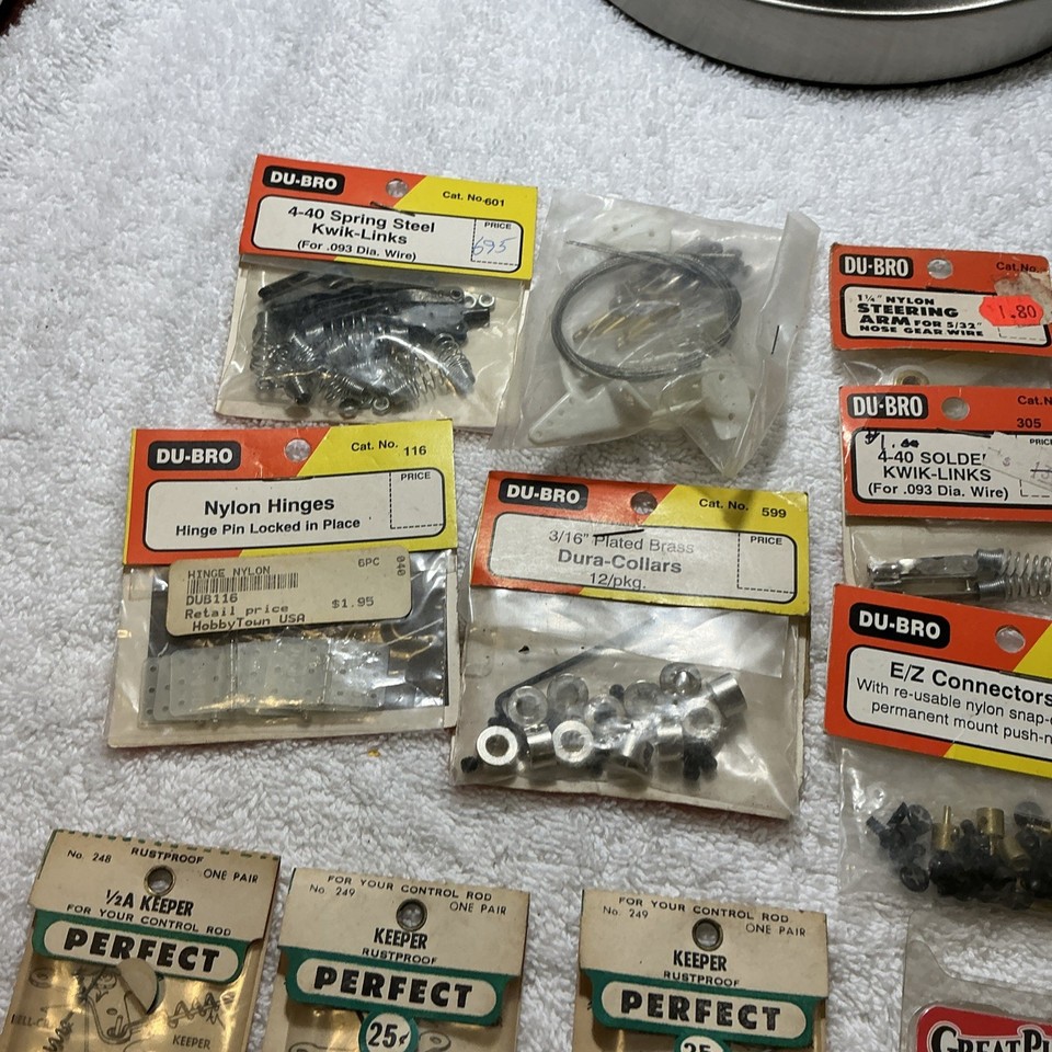 Vintage Lot Of 21 Du-bro Perfect Control Arm Connectors Fitting Model ...