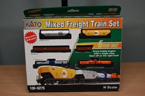 Kato 106-6275 N Scale Mixed Freight Train Set 6 Car Set | eBay
