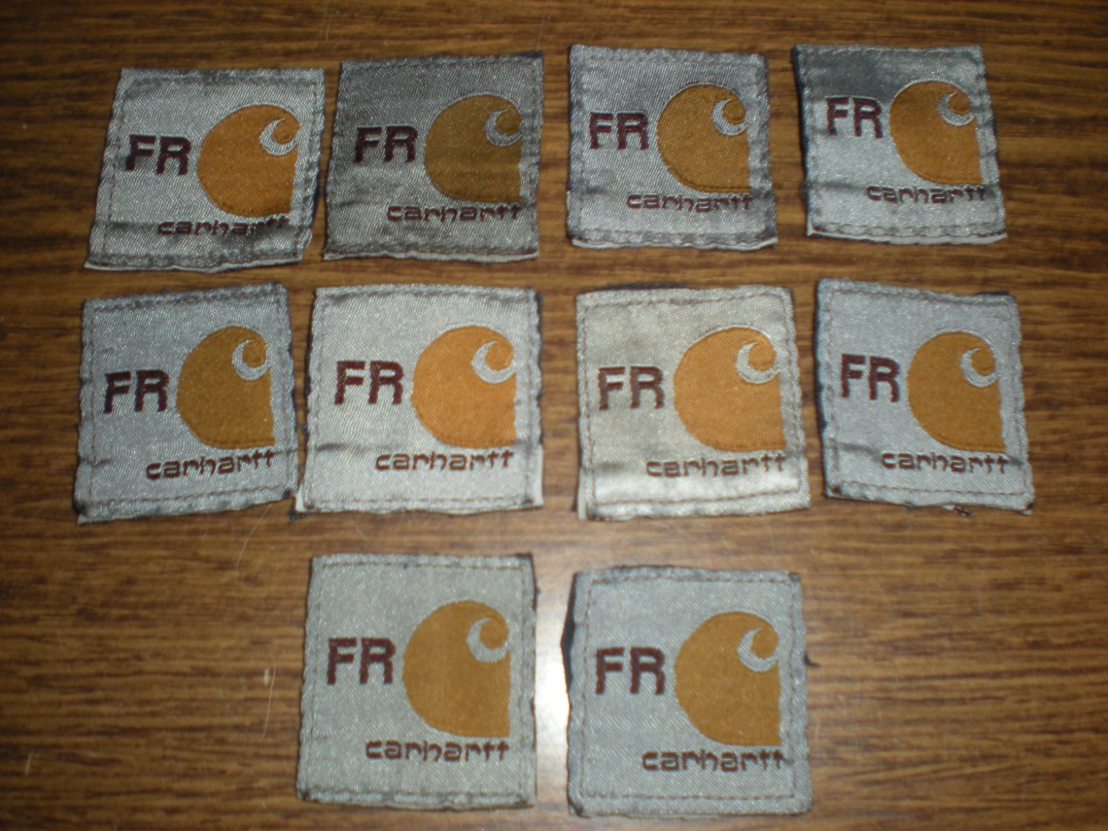 (10) Carhartt FR Logo Tags - Stitch on Logo Patches | eBay