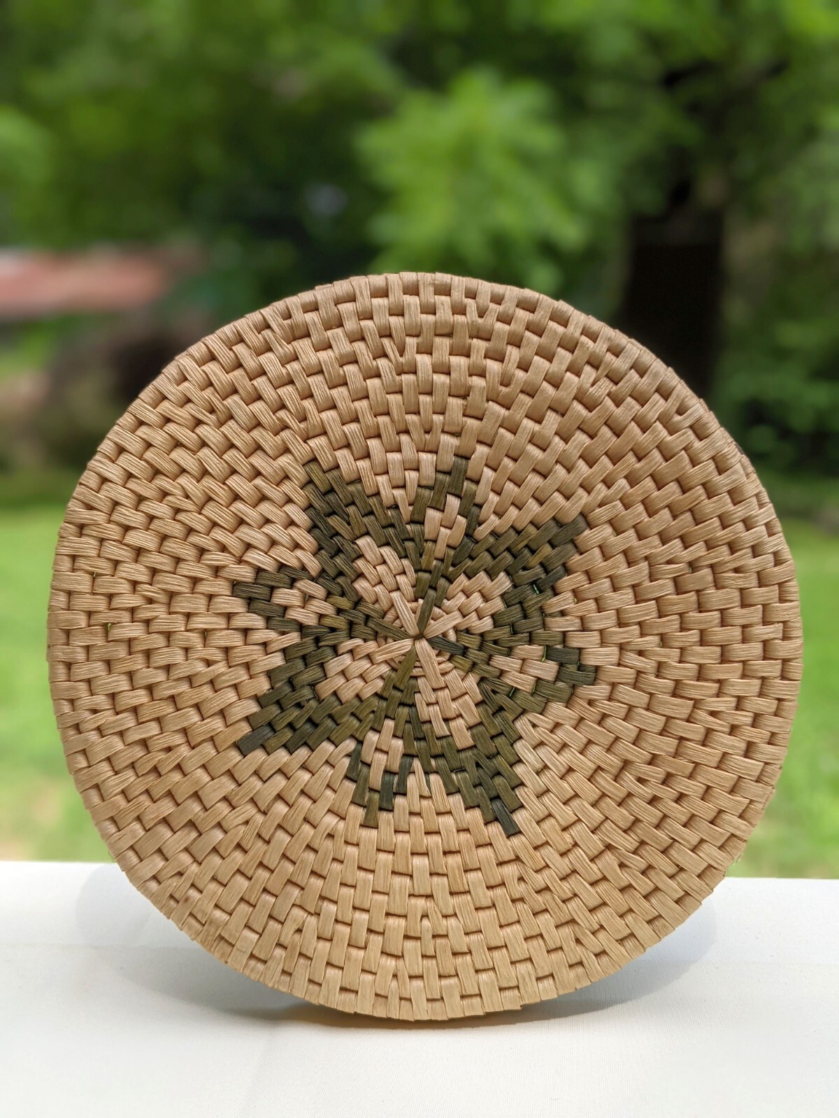 10.5" Fanner Basket in Gullah Sweetgrass Tradition | eBay