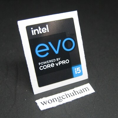 intel evo Powered By CORE vPRO i5 sticker 18mm x 23mm #20221124223 | eBay