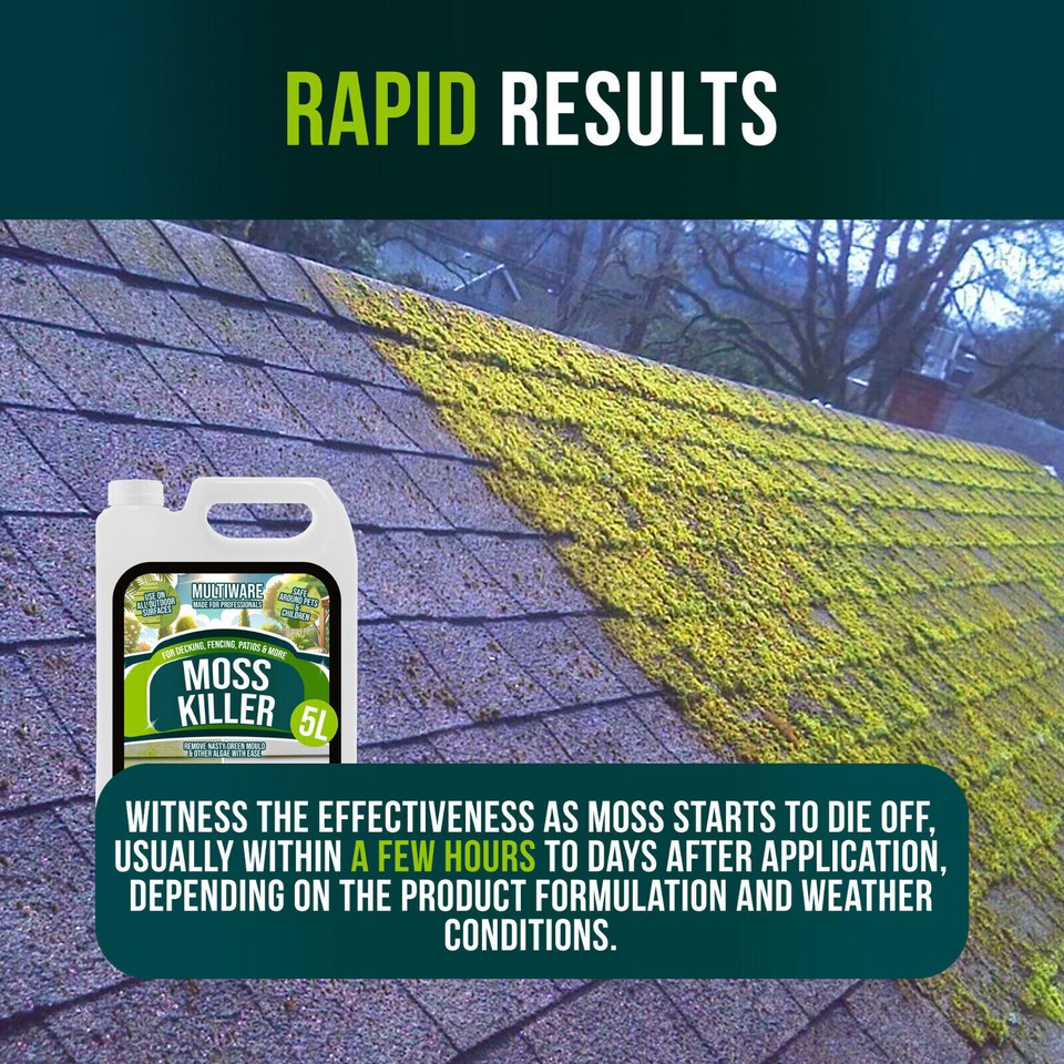 MOSS PATIO PATH CLEANER CONCENTRATE 5L HEAVY DUTY MOULD ALGAE LICHEN ...