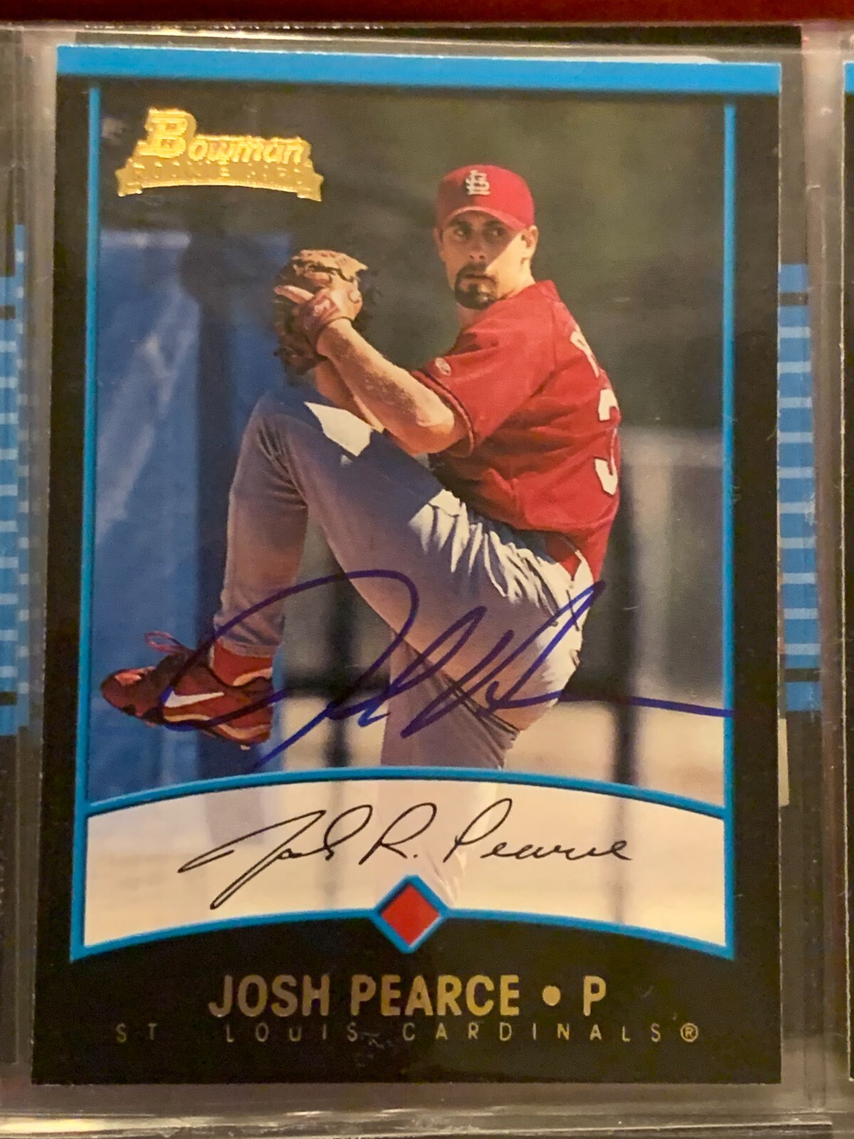 JOSH PEARCE AUTOGRAPHED SIGNED 2001 BOWMAN CARD CARDINALS COA | eBay