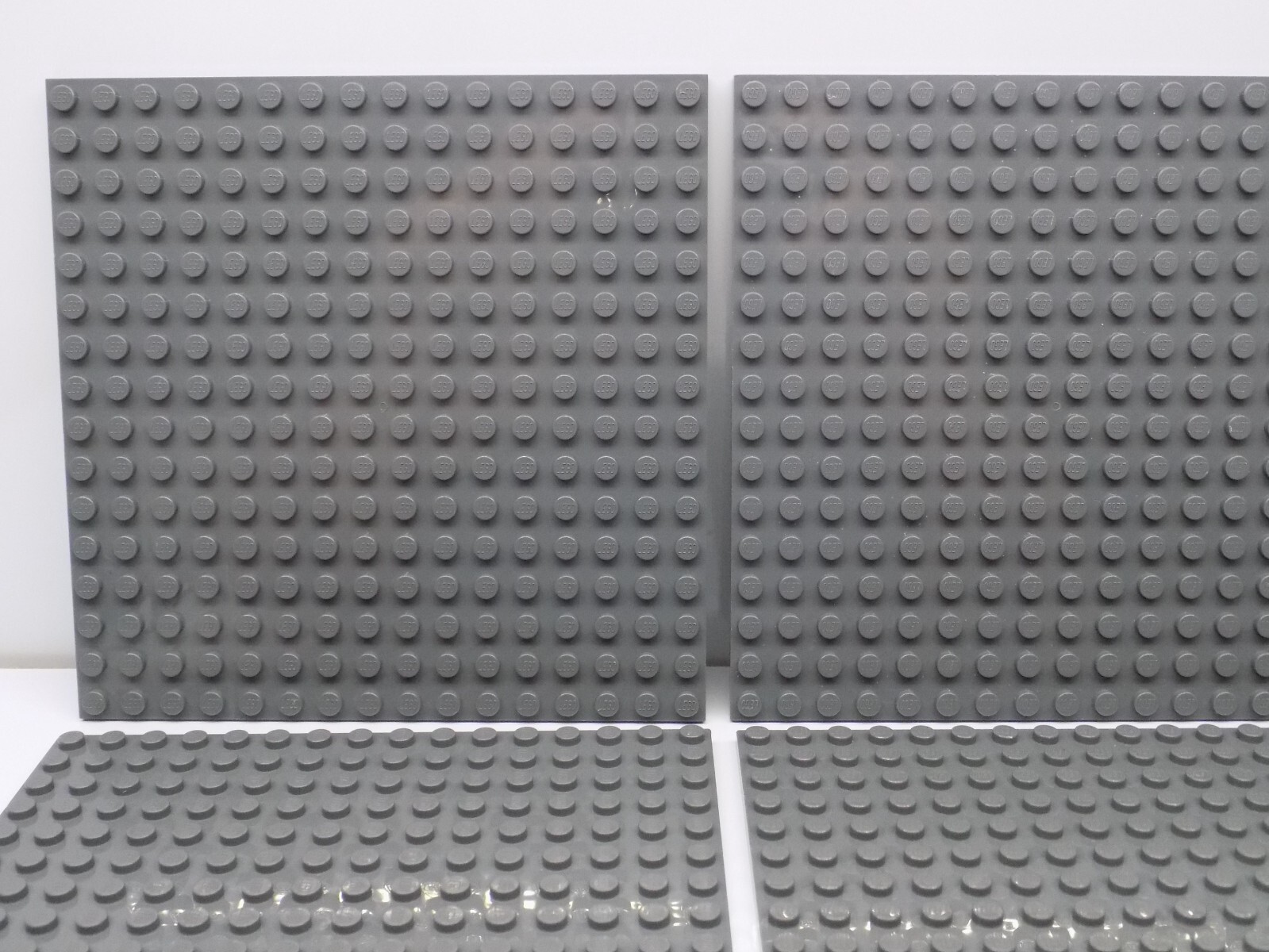 Lego 9 pc. Dark Gray Studded Base Plates Lot {WASHED} | eBay