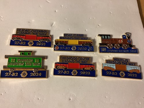 Lions Club Pins: 27 B2 District Train Set, 6 Pins | eBay