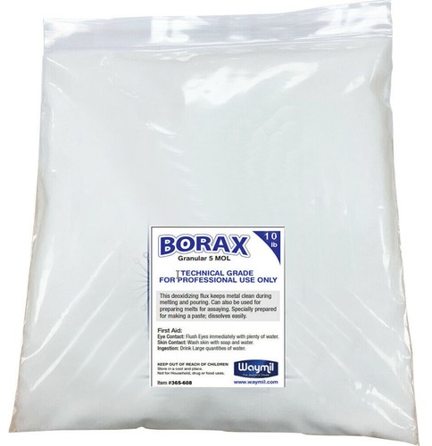 Borax Flux Glaze Crucibles 10 Lb Box Melting Gold & Silver Casting ...