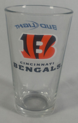 Cincinnati Bengals Bud Light Football NFL Official Beer Sponsor Pint ...