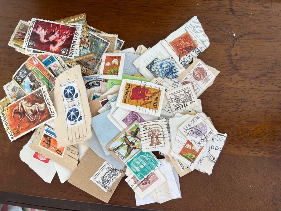 Reduced! STAMP ALBUM + stamps! 1958 Edition Minkus World Stamp Album ...