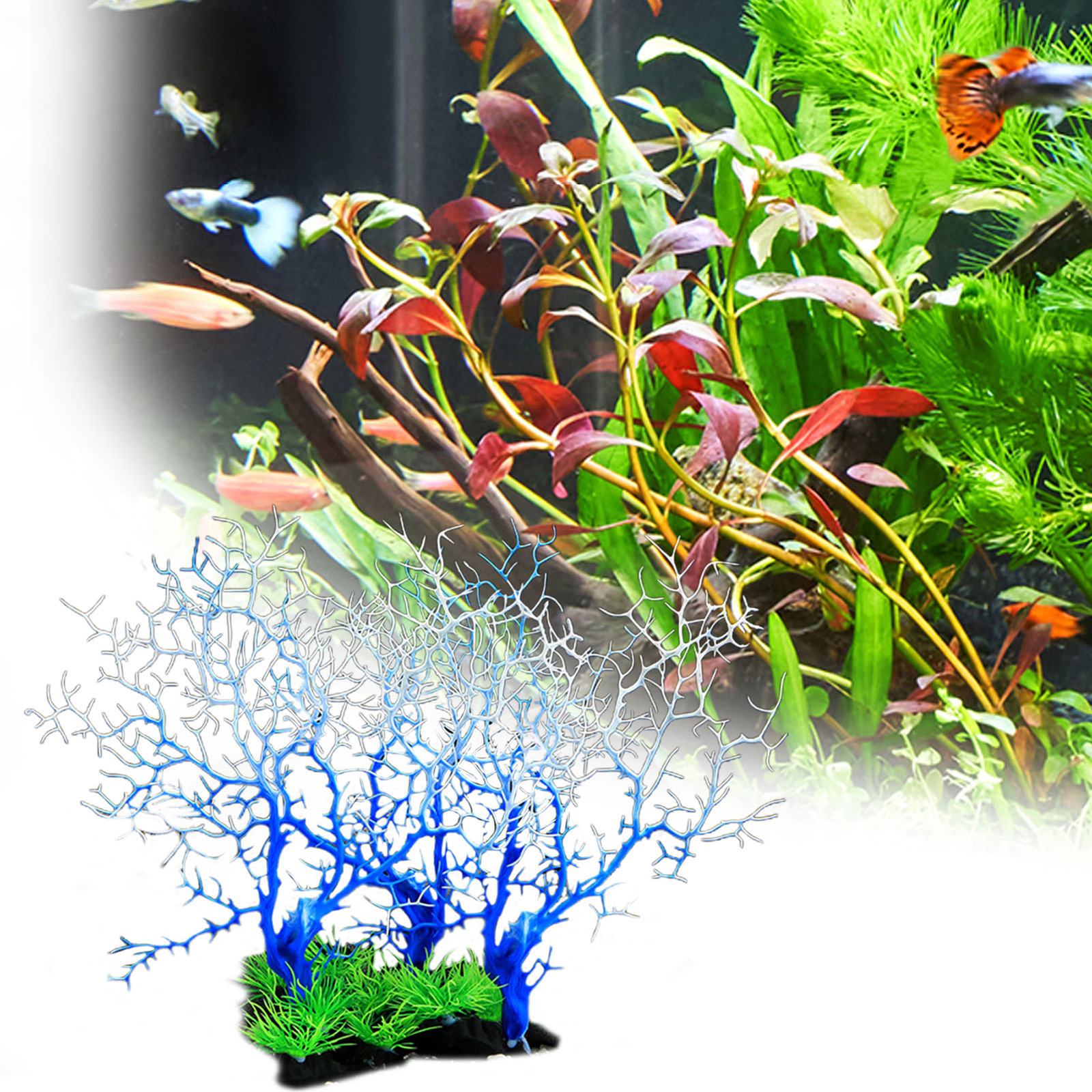 Artificial Aquarium Plant Vivid Appearance Scenery Layout Simulation ...
