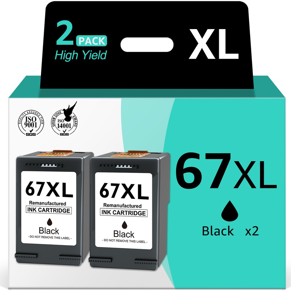 For HP 67XL 67XXL Ink Cartridge for Deskjet 2755 4155 Envy 6000 6055 ...