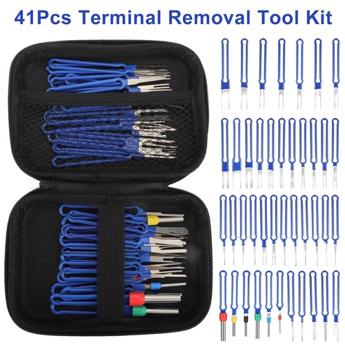 41x Pin Extractor Terminal Ejector Connector Removal Tool w/ Protective ...