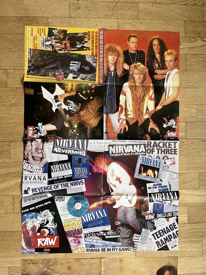 Guns N’ Roses Slash 1990s Metal Rock RAW 176 x 61 Poster UK Music ...