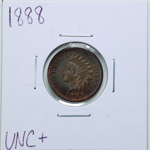 1888 1C Indian Head Cent in UNC+ Condition #1610 | eBay