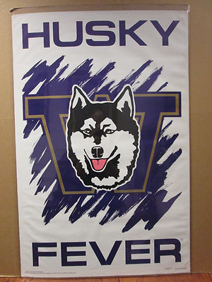 vintage 1992 Husky Fever original sports poster 6024 | eBay