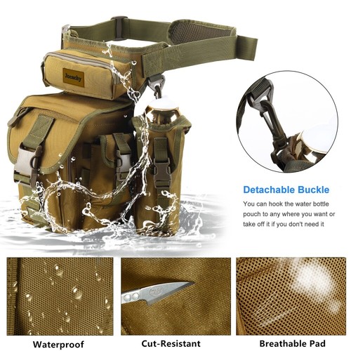 Military Tactical Drop Leg Bag Pack Pouch Waist Belt Motorcycle ...