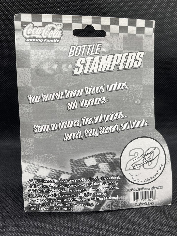 Coca Cola NASCAR Bottle Shaped Ink Stamper, Tony Stewart | eBay