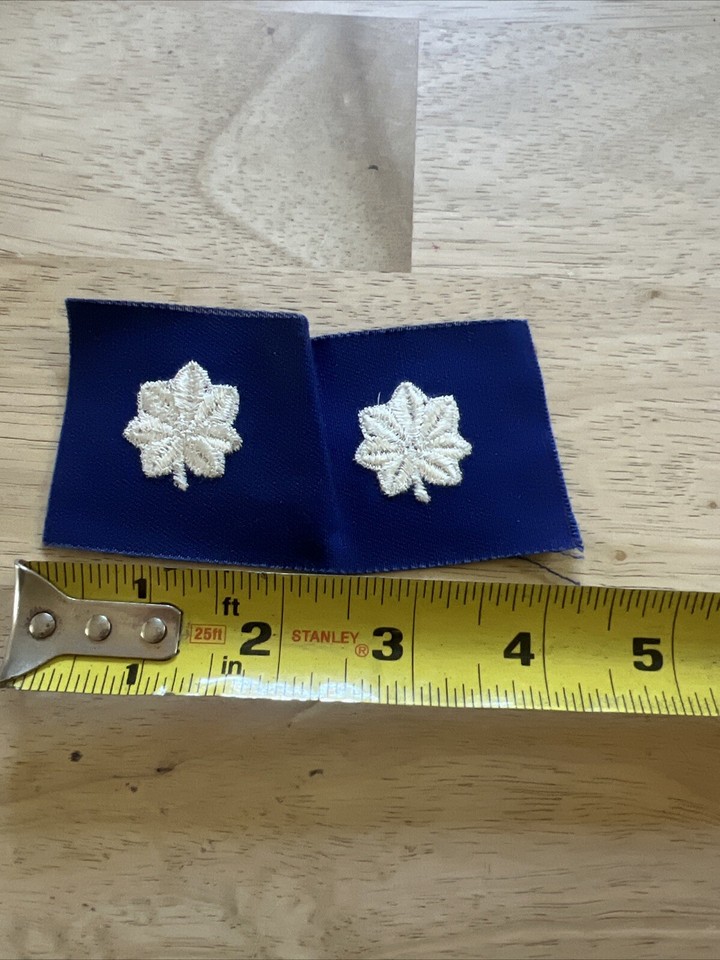 US ARMY BDU EMBROIDERED LTC LIEUTENANT COLONEL RANK COLLAR INSIGNIA -1 ...