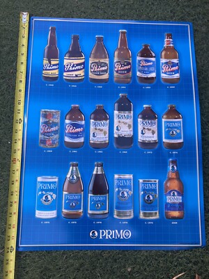 Primo Hawaiian Beer Sign (new) Tiki Bar Metal Tacker - Historic Bottle ...