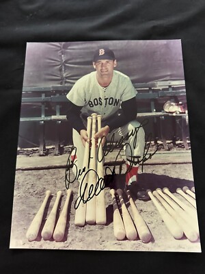 WALT DROPO Signed 8X10 Color Photo Boston Red Sox ROY 1949-1952 MLB ...