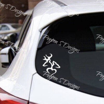 Browning Deer Heart Vinyl Decal | eBay