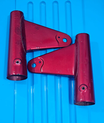 KAWASAKI 100 G7 G7T G7TA G7S G7SA KH100 FRONT FORK COVER UPPER RED SET ...