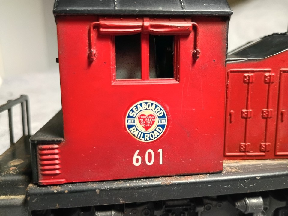 LIONEL TRAINS POST WAR # 601 SEABOARD SWITCHER. O/O27-GAUGE. TESTED ...