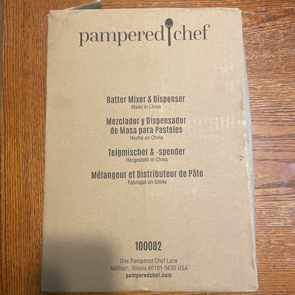 Pampered Chef Batter Mixer And Dispenser No Mess Baking Turquoise | eBay