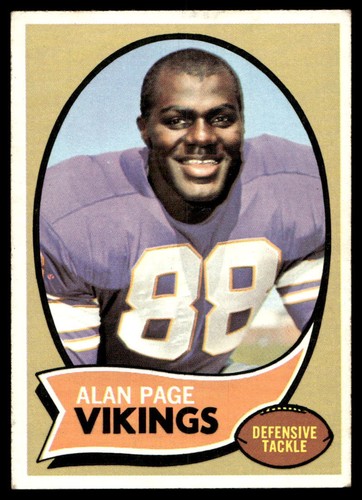 1970 Topps #59 Alan Page Minnesota Vikings EX-EXMINT ROOKIE NO RESERVE ...
