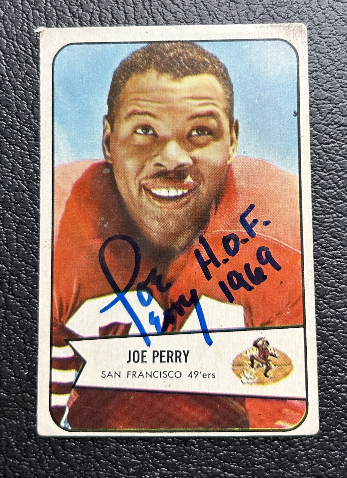 Joe Perry Signed Autographed 1954 Bowman Card #6 Hall of Famer 49ers | eBay