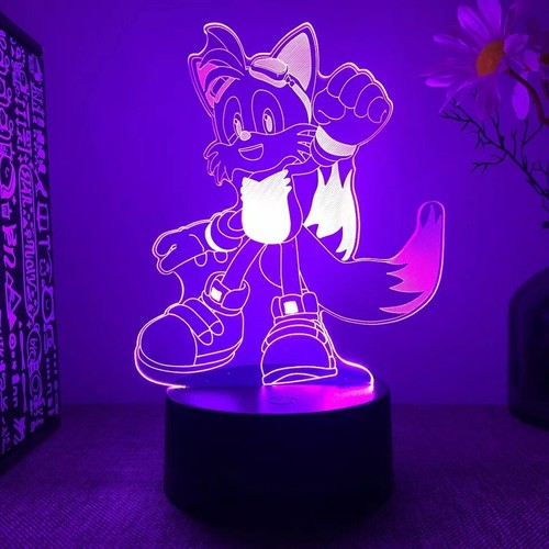 Lamp LED sonic The Hedgedog 16 Colours Interchangeable Night Light ...