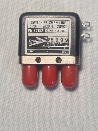TRANSCO MODEL 82152 SWITCH-RF XMSN LINE SPDT FAILSAFE 28VDC SMA Female ...