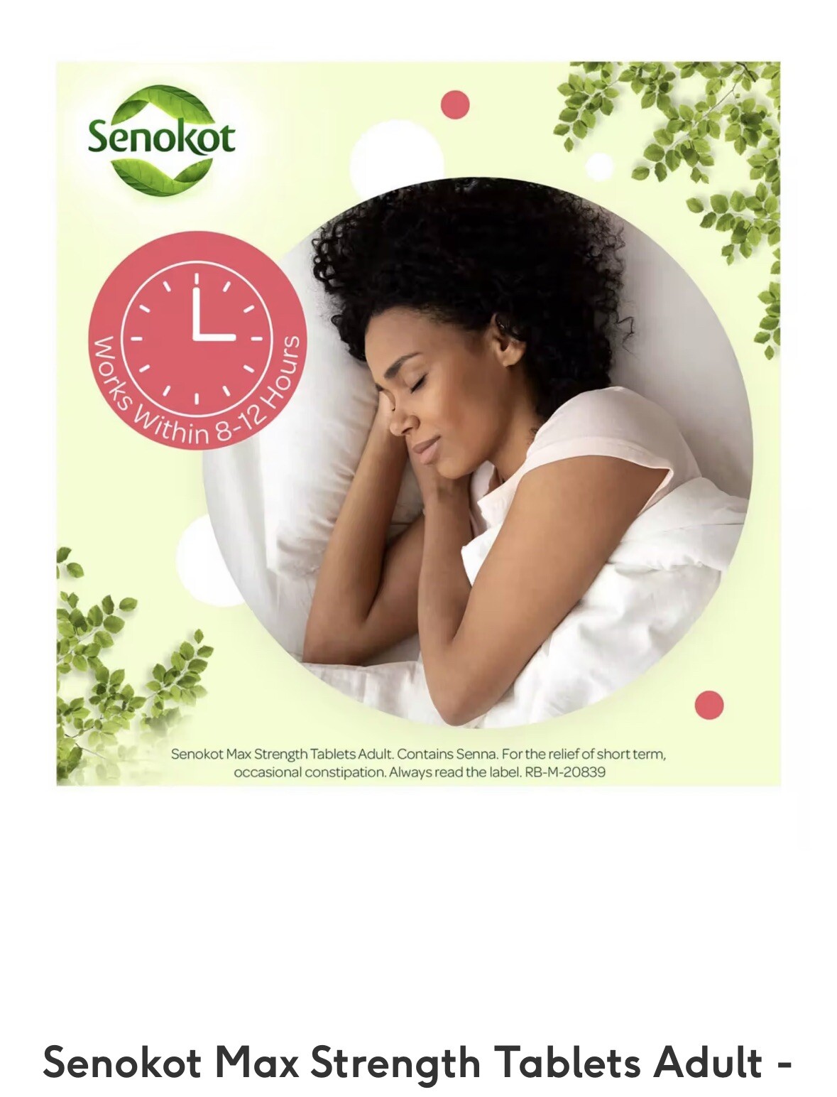 Senokot Max Strength Natural Relief for Constipation - 10 Tablets | eBay UK