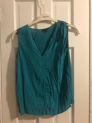 Massimo Dutti Women’s Tank Top - Teal - Size XS | eBay