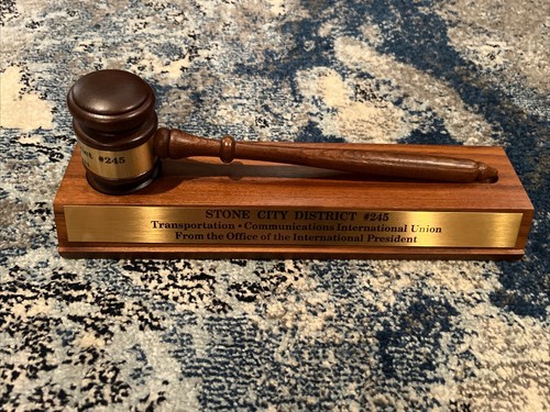 Masonic Stone City District 244 Union GAVEL And Base NEW | eBay