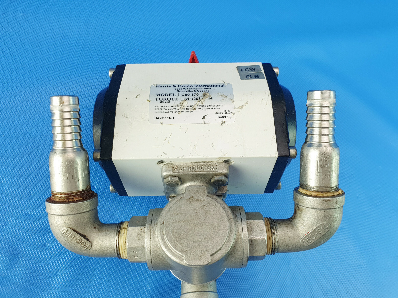 HARRIS & BRUNO Smart Pump C80-370 Torque 311/208 lbs mit 3/4"-1000CF8M ...