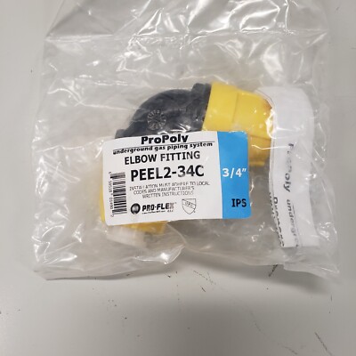 Pro-Flex ProPoly Underground 3/4 IPS Poly Gas Pipe 90 Degree Elbow | eBay