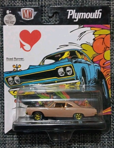 1/64th M2 Machines Auto Drivers R85 1969 Plymouth Road Runner 440 6 ...