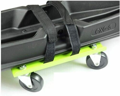 1500lbs Snowmobile Dolly Set w/ Swivel Casters Velcro Straps Sled Move ...