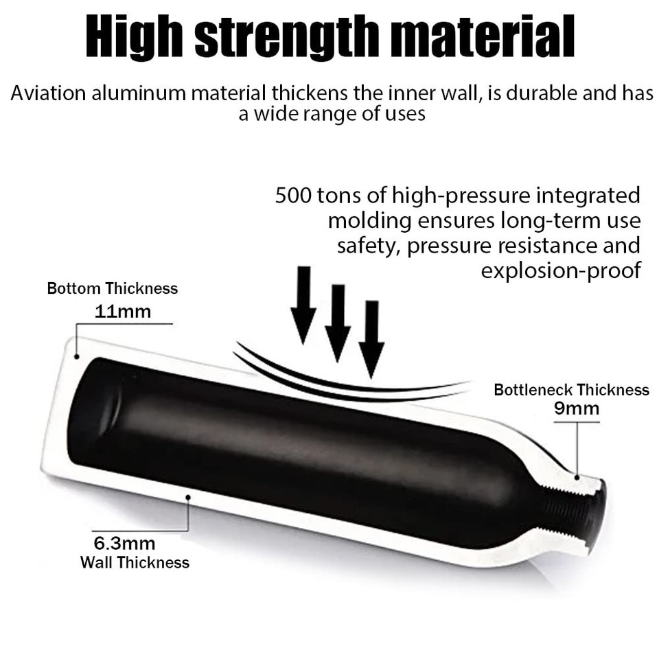 4500psi PCP air Tank, Aluminum Compressed air Paintball Bottle ...